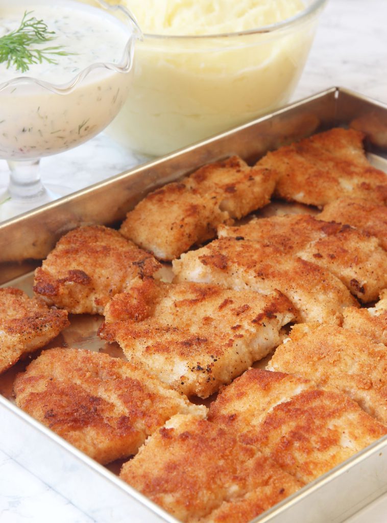 Panerad fisk – Lindas Bakskola